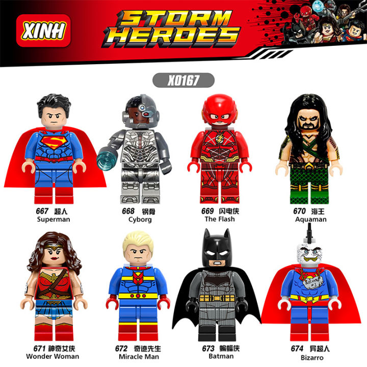 Single Sale Hot DC Justice League Building Block Superman Cyborg The ...