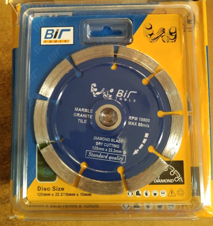 Bir Diamond Cutting 5" Disc Saw Blades Marble Granite Tile Wall Cutter ...