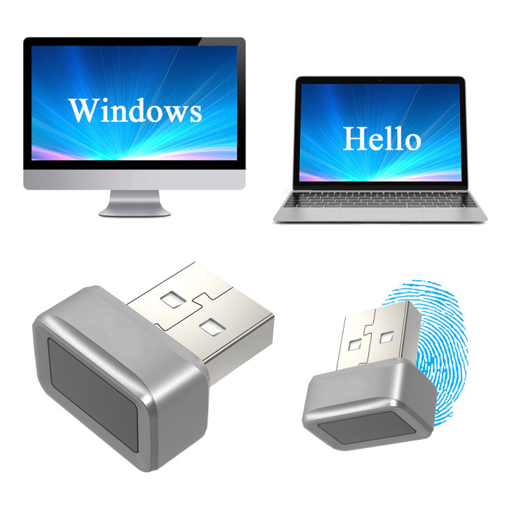USB Fingerprint Key Reader 360° Touch Biometric Fingerprint Scanner ...