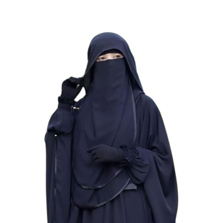 New Style 3 Part Hoodie Niqab | Arabian Round Hoodie Hijab Niqab ...
