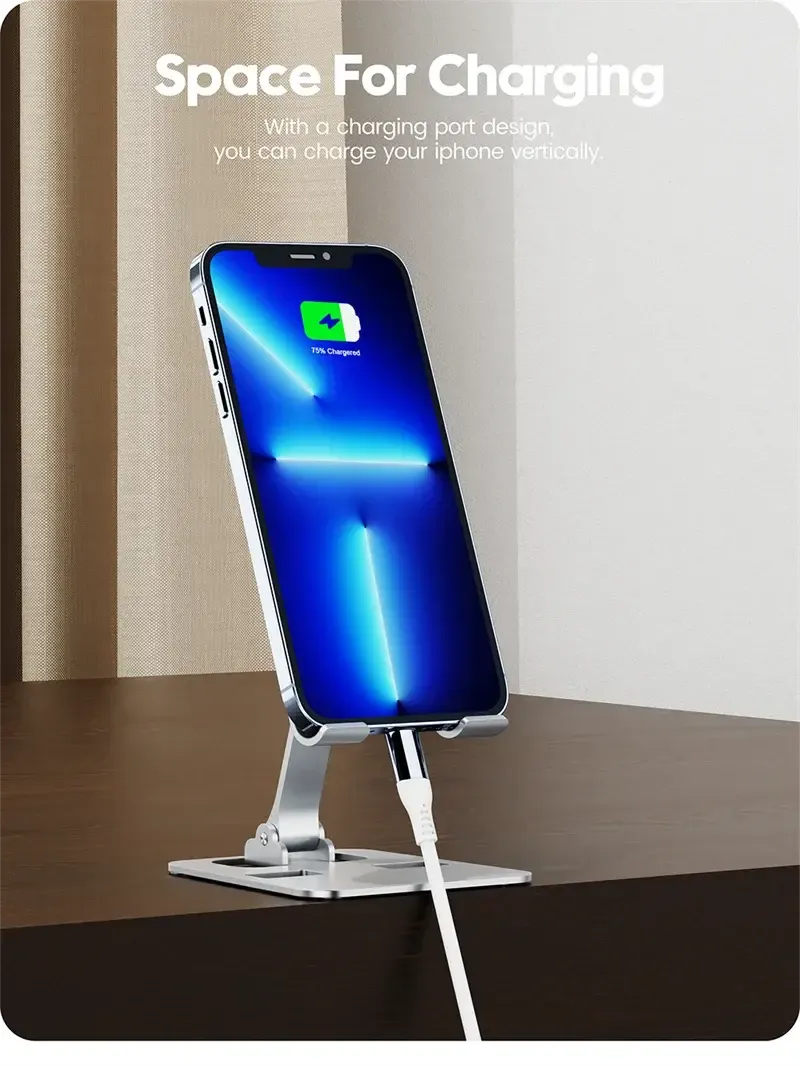 Aluminum Alloy Universal Phone Stand for desk Portable and Foldable ...