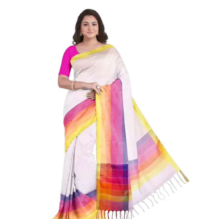 Eye Cathing Rainbow Saree For Womens-All Color - Sari | Daraz.com.bd