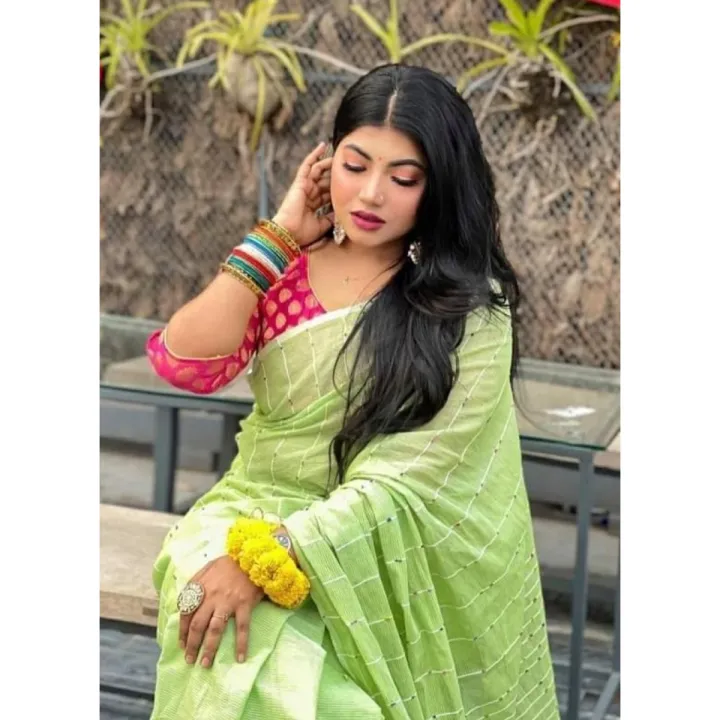 Kotha Khesh saree Lightash colour Saree | Daraz.com.bd