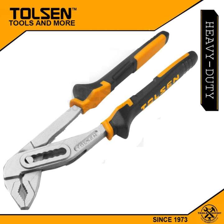 TOLSEN 10014 10" Water pump Pliers ( 10 inch, 250mm ) Multi Grip Adjustable Water Pump Wrench ...