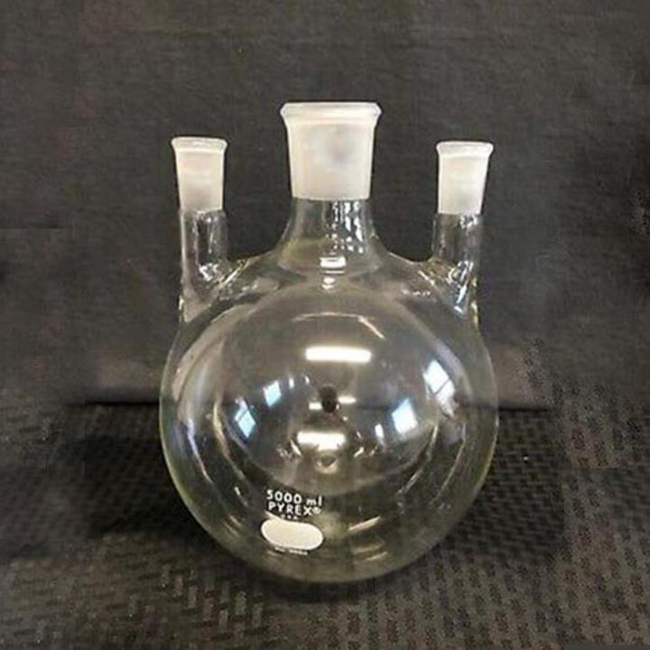 Pyrex Glass Boiling Flask 5000ml Three Nack B24/29 | Daraz.com.bd