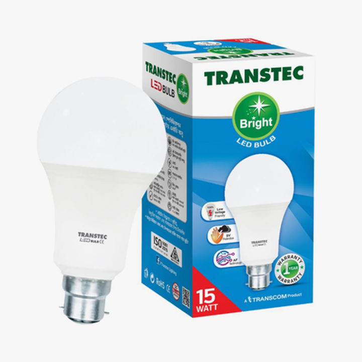 Transtec Bright Led Bulb 15w Cdl Pin Type 1pcs | Daraz.com.bd