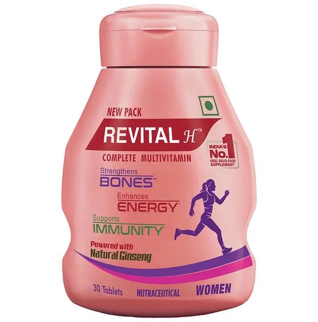 Revital H Multivitamin For Women (30 Capsules) With Natural Ginseng ...
