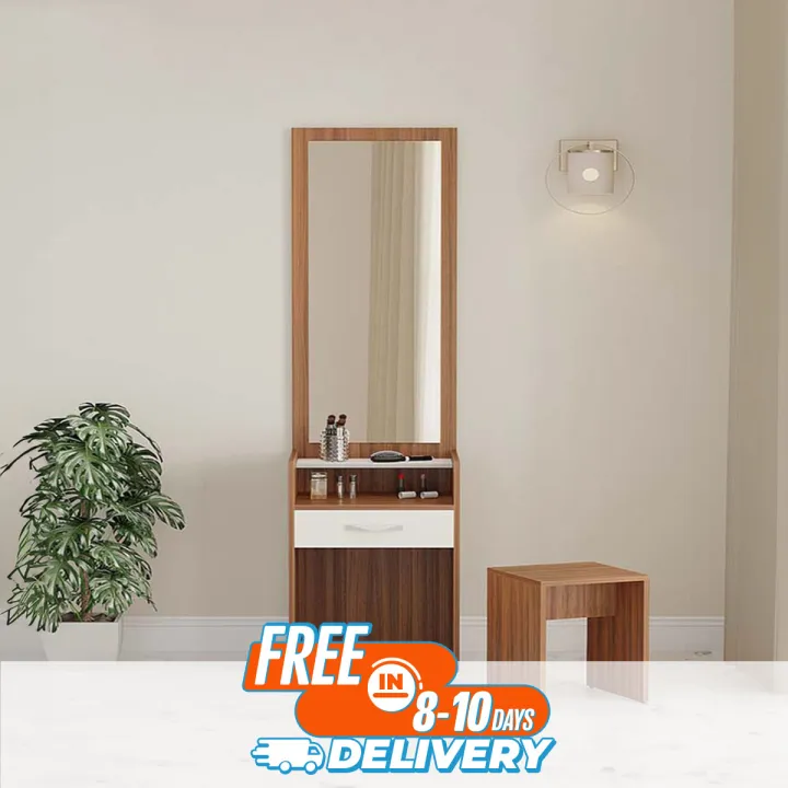 New Model Stylish Vanity Dressing Table With Seater Stool Mora for ...