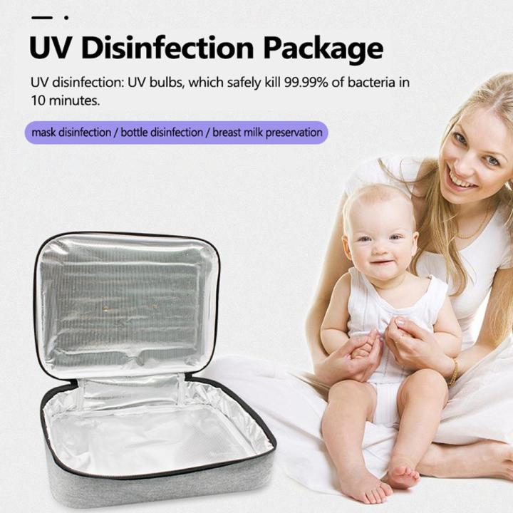 Portable LED Ultraviolet Disinfection Bag Sterilizer Sterilization Pack ...
