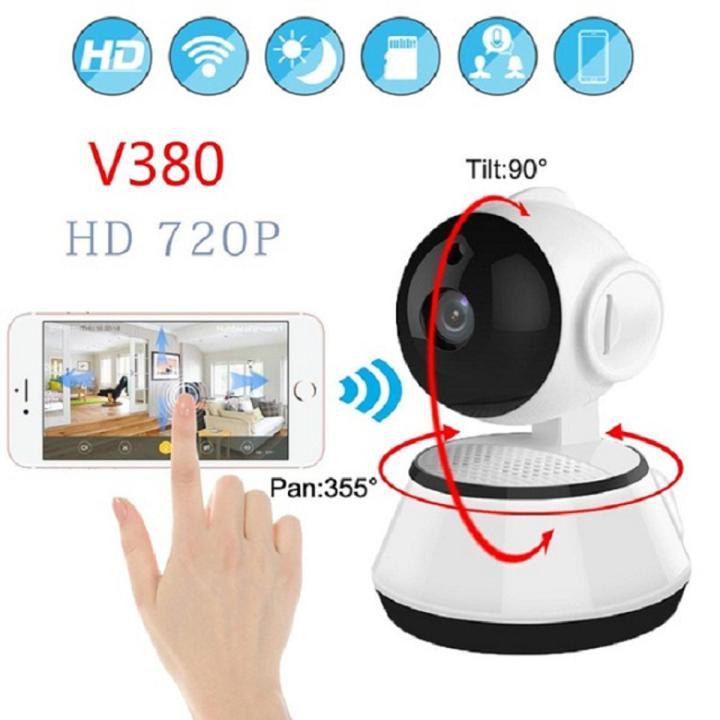 V380 WIFI IP Camera 360 Degree mini ptz Two-way Voice Night Vision IP ...