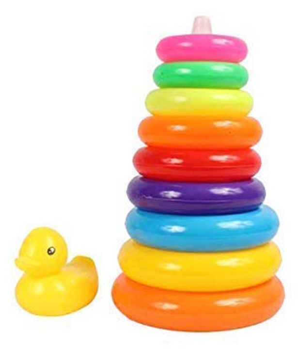 Stacking Rainbow Ring Toy Kids Brain Development | Daraz.com.bd