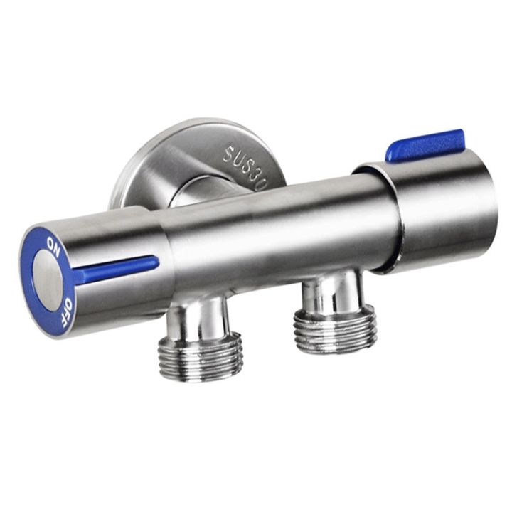 G1/2 x 1/2 304 Stainless Steel One Into Two Three-Way Angle Valve ...