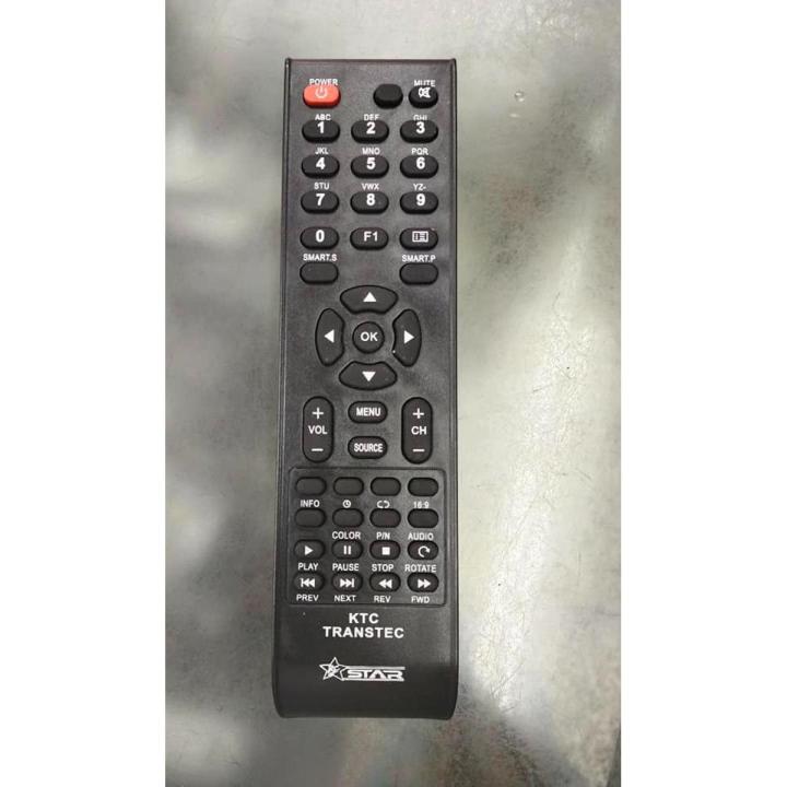 Transtec LED-LCD Remote Control KTC - Black | Daraz.com.bd