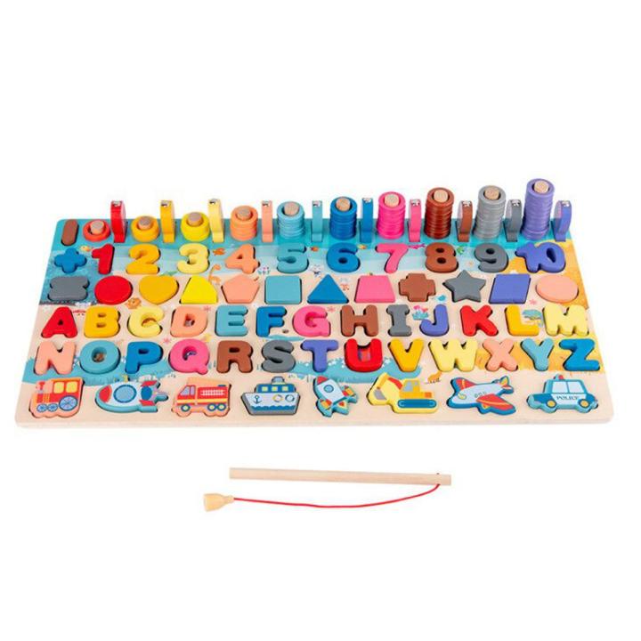 Montessori Toys 8 In1 Multifunctional Logarithmic Kids Educational ...