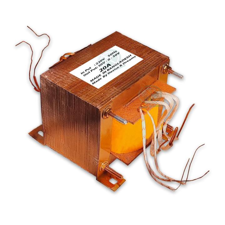 50V-0-50V 20A Transformer For DIY Amplifier Sound System | Daraz.com.bd