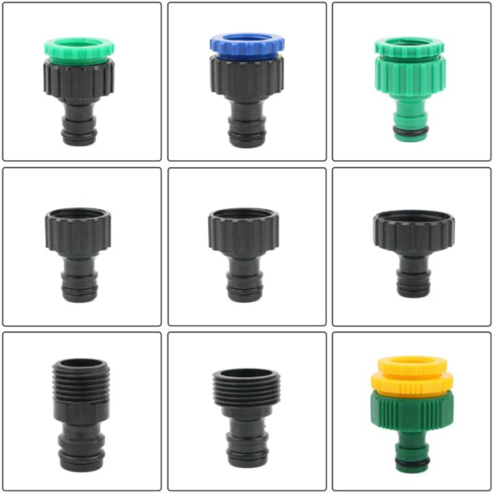 2pcs Plastic 1/2 3/4 1 Inch Male/female Thread Garden Irrigation Quick ...