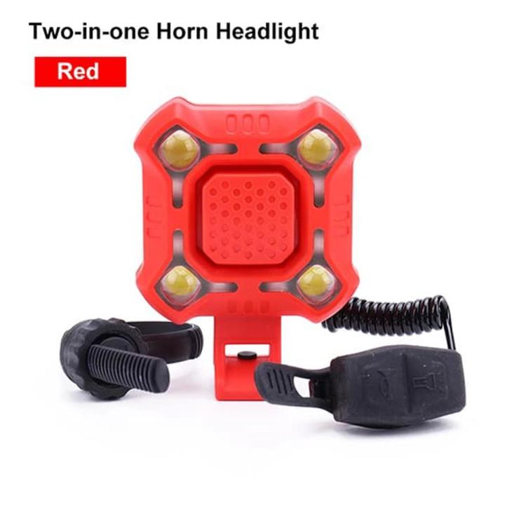 West Biking 140 Db Bike Bell 4 Lamp Cycling Light 1200Mah Electric Horn ...