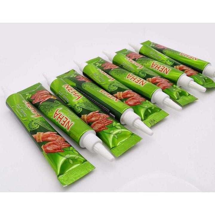 Neha Natural Mehedi Box- 1 Box (10 tubes Indian) | Daraz.com.bd