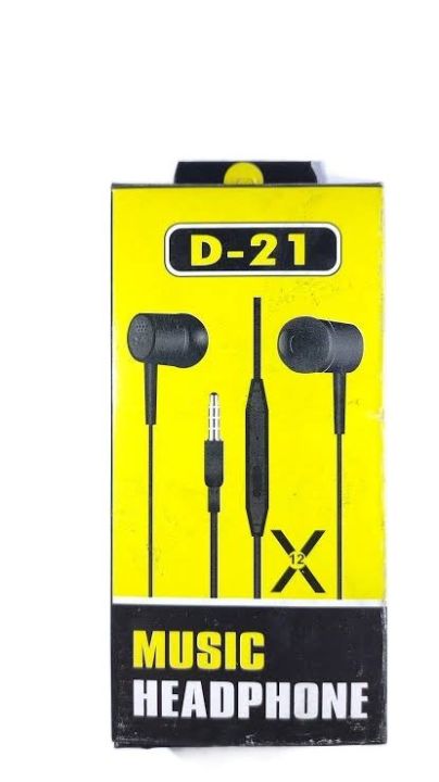 D21 Universal 3.5mm Dual Speakers Heavy Bass Dynamic In-ear Sport Wired ...