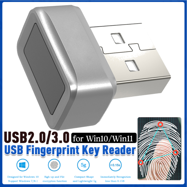 USB Fingerprint Key Reader Support USB 2.0/3.0 Key Reader FIDO U2F ...