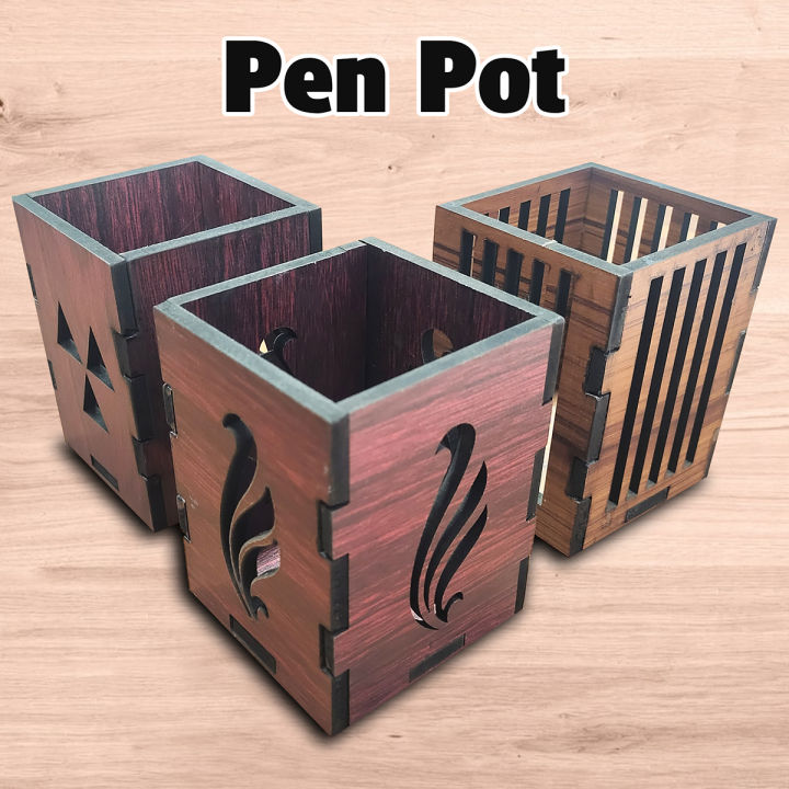 Laser Cut Pen Pot/ Pen Holder | Daraz.com.bd