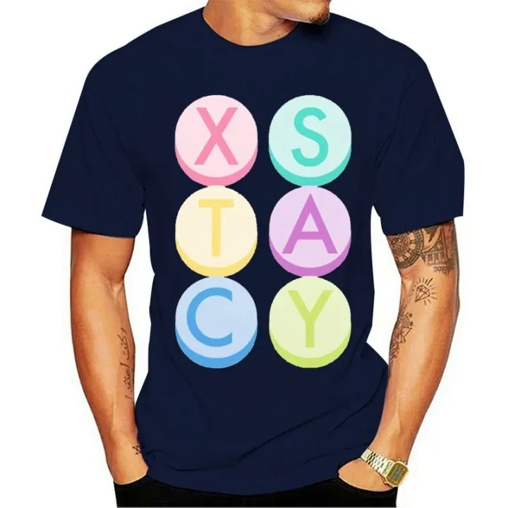 ECSTASY XSTACY XTC DJ HOUSE RAVE PARTY CULTURE RETRO T SHIRT ADULTS ...
