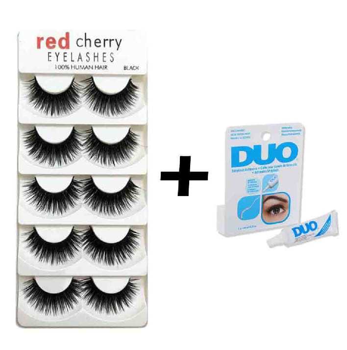 Red Cherry False Eyelashes Natural Long Eye Lashes Extension Makeup ...