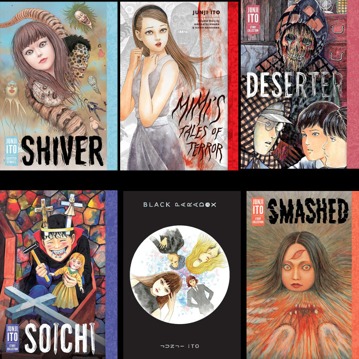 Junji Ito Collection 6 Books Bundles (SHIVER, Mimi's Tales of Terror ...