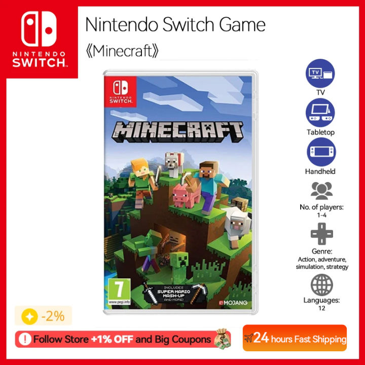 Minecraft Nintendo Switch Game Deals Physical for Nintendo Switch OLED Nintendo Switch Lite ...