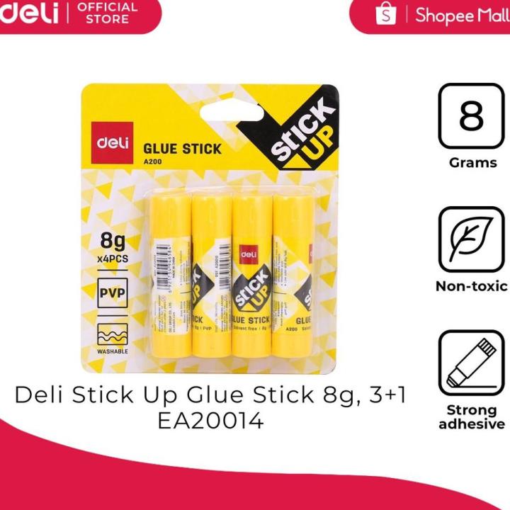 Deli Stick Up Glue Set 8 gr Yellow Pack of 4 | Daraz.com.bd