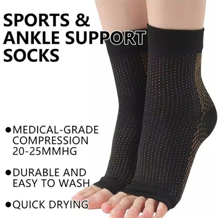 Pressure Sheathed Solid Color Sports Socks With Ankle And Wrist ...