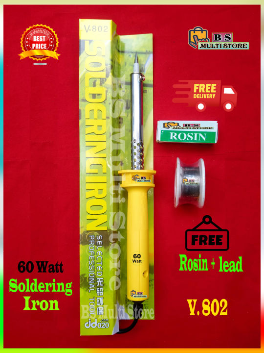 Soldering Iron (60 Watt) High Quality Rosin+Lead Free | Daraz.com.bd