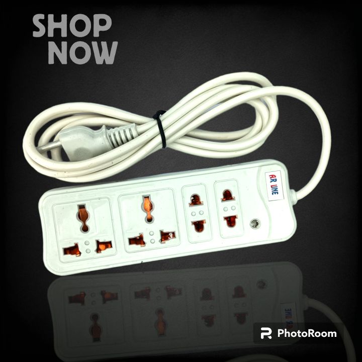Multiplug 5 Port Power sockets White 2 Meters Long Wire | Daraz.com.bd