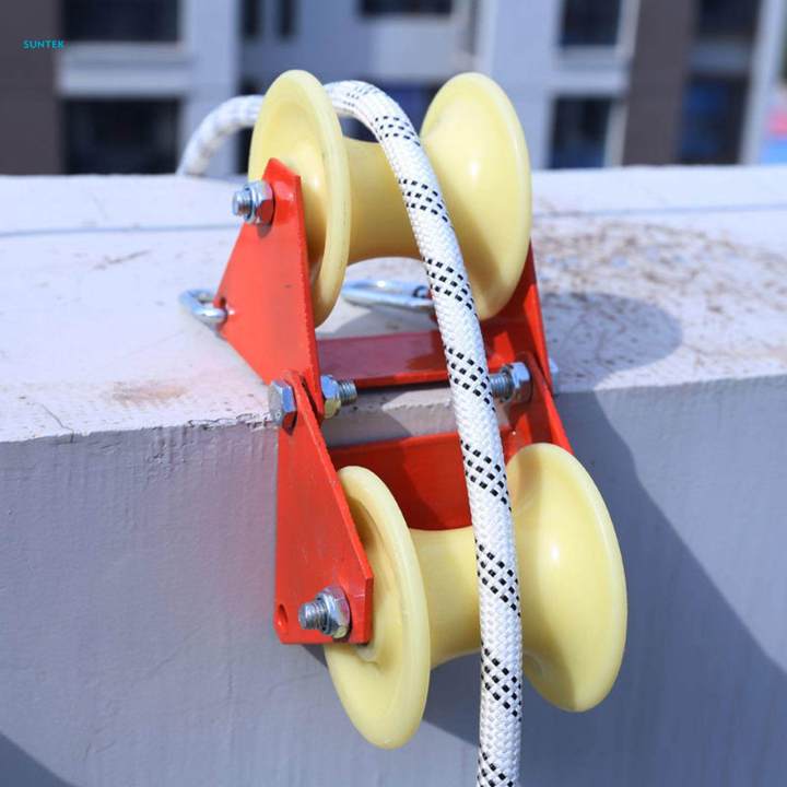 Rope Retract Pulley Laborsaving Edge Protector Wear Resistant Groove ...