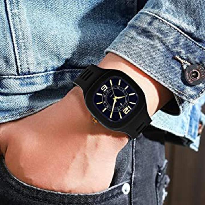 Classy White Color Square Dial Analog Watch For Men & Boy's - Watch For ...