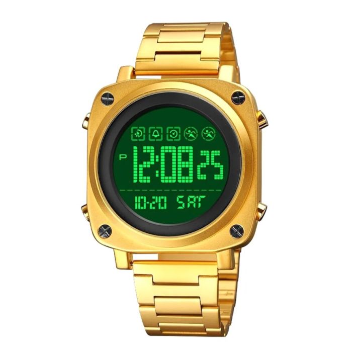 SKMEI SK1726S Golden Stainless Steel Digital Watch For Men - Golden ...