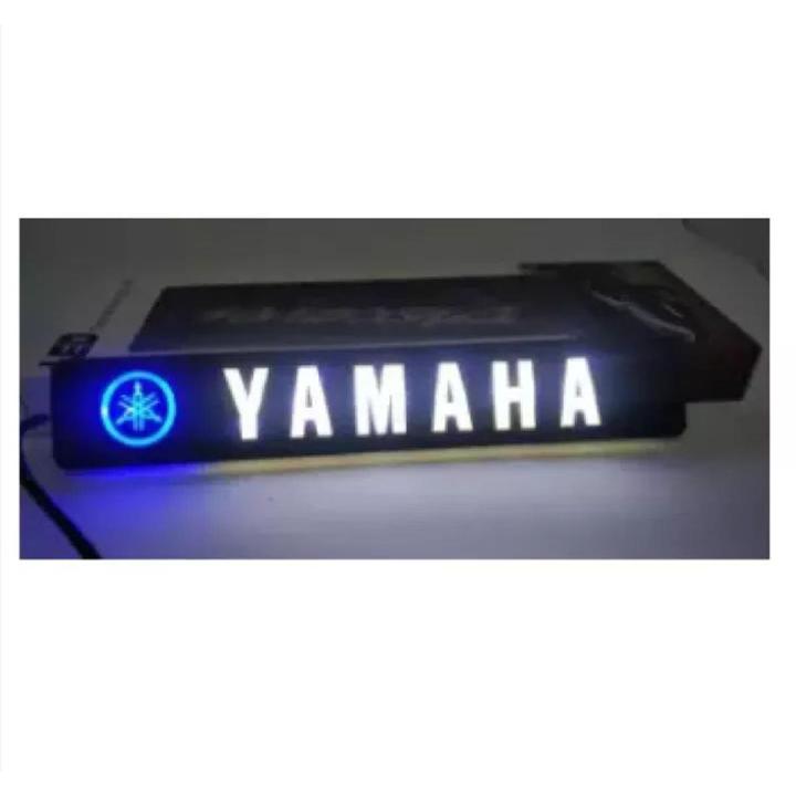 Bike Brand Name Logo LED Light for YAMAHA. Motorcycle logo light ...