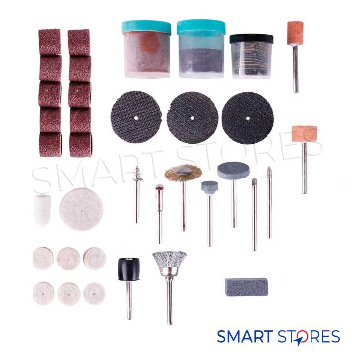 Drill Bit Rotary Tool Set Kit Accessories For Shank Sanding Polish Cutting Accessory Bit Set ...