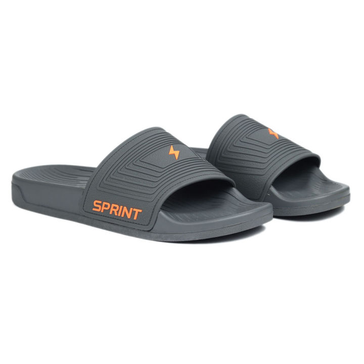 Sprint Dark Grey Silicon Slide for Men | Daraz.com.bd