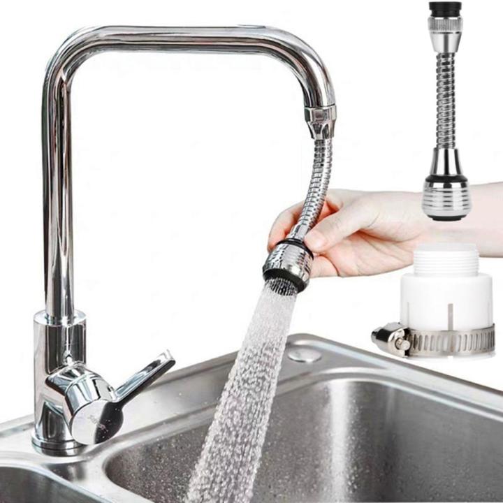 360 Rotating Adjustable Faucet Extender High Pressure Water Tap Water ...