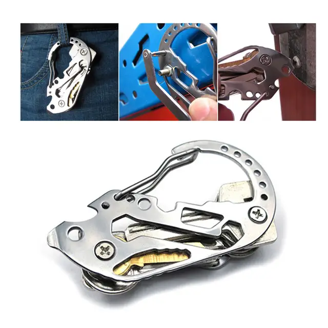 Portable Compact Stainless Steel Key Ring Multi-functional Smart Holder ...