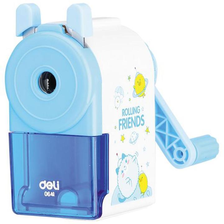 MECHANICAL ROTARY PENCIL TABLE SHARPENER BLUE DELI E0641 | Daraz.com.bd