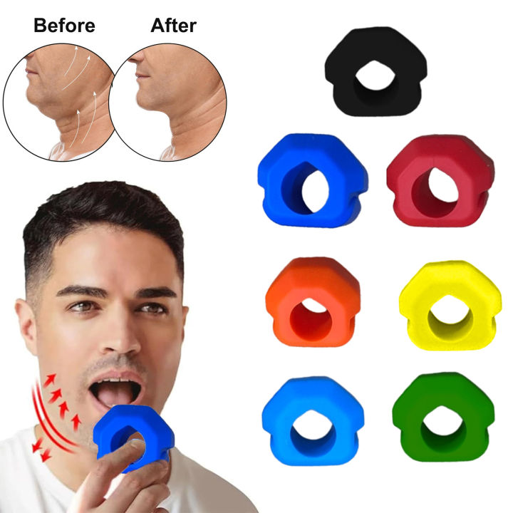 Jawline Exerciser Flexible Jaw Muscle Exercising Silicone Jawline ...