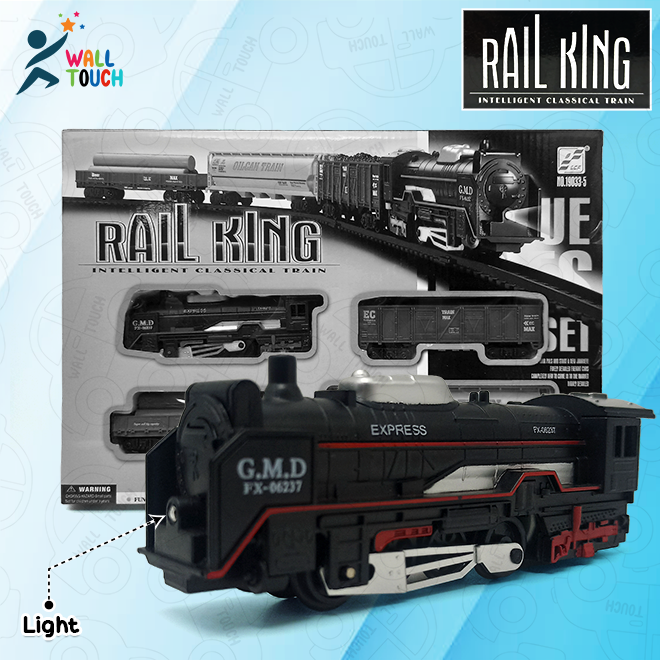 Rail King -Intelligent Classical Express Train Track Set Toy For Kids ...