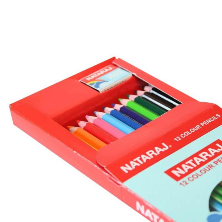 Nataraj Small 12 Color Pencil Set - 1 packet | Daraz.com.bd