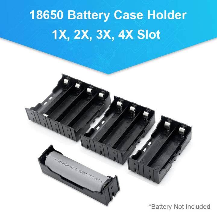 18650 Battery Holder Storage Box Case 1X 2X 3X 4X Slot Batteries ...