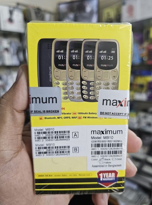 Maximum MB10 Mini Button Phone With Warranty | Daraz.com.bd