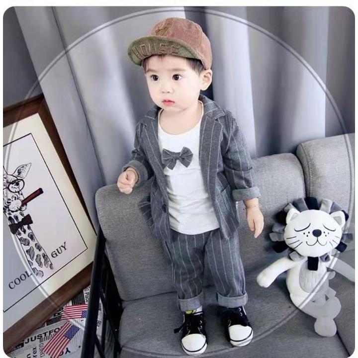 winter Little boy Handsome three-piece suit set(0-5 yrs) Made in China ...