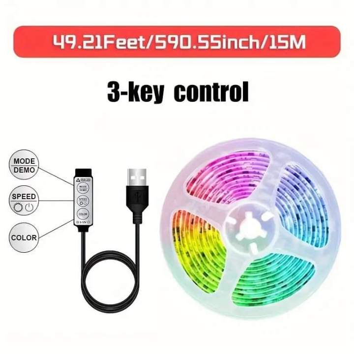 Best Quality 1-30 Meter LED Light Strip TV LED Backlight USB RGB 5050 ...