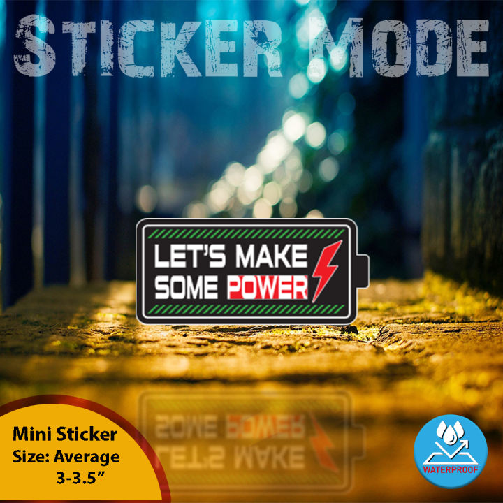 Sticker For Bike | Let's Make Some Power | ( Sticker_Mode ) Best ...